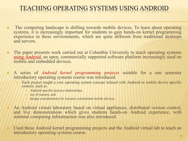 Operating systems | PPT