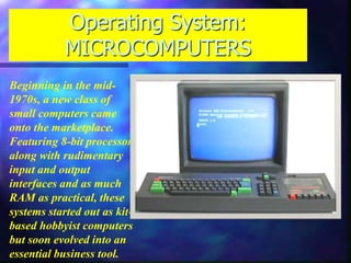 History of Operating system | PPTX