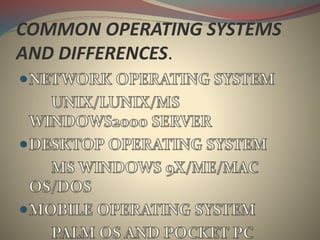 Operating systems (saniya shaikh) | PPT