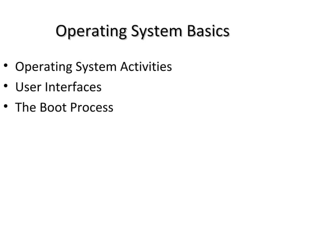 Operating systems | PPT | Operating Systems | Computer Software and ...