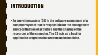 Operating systems | PPT