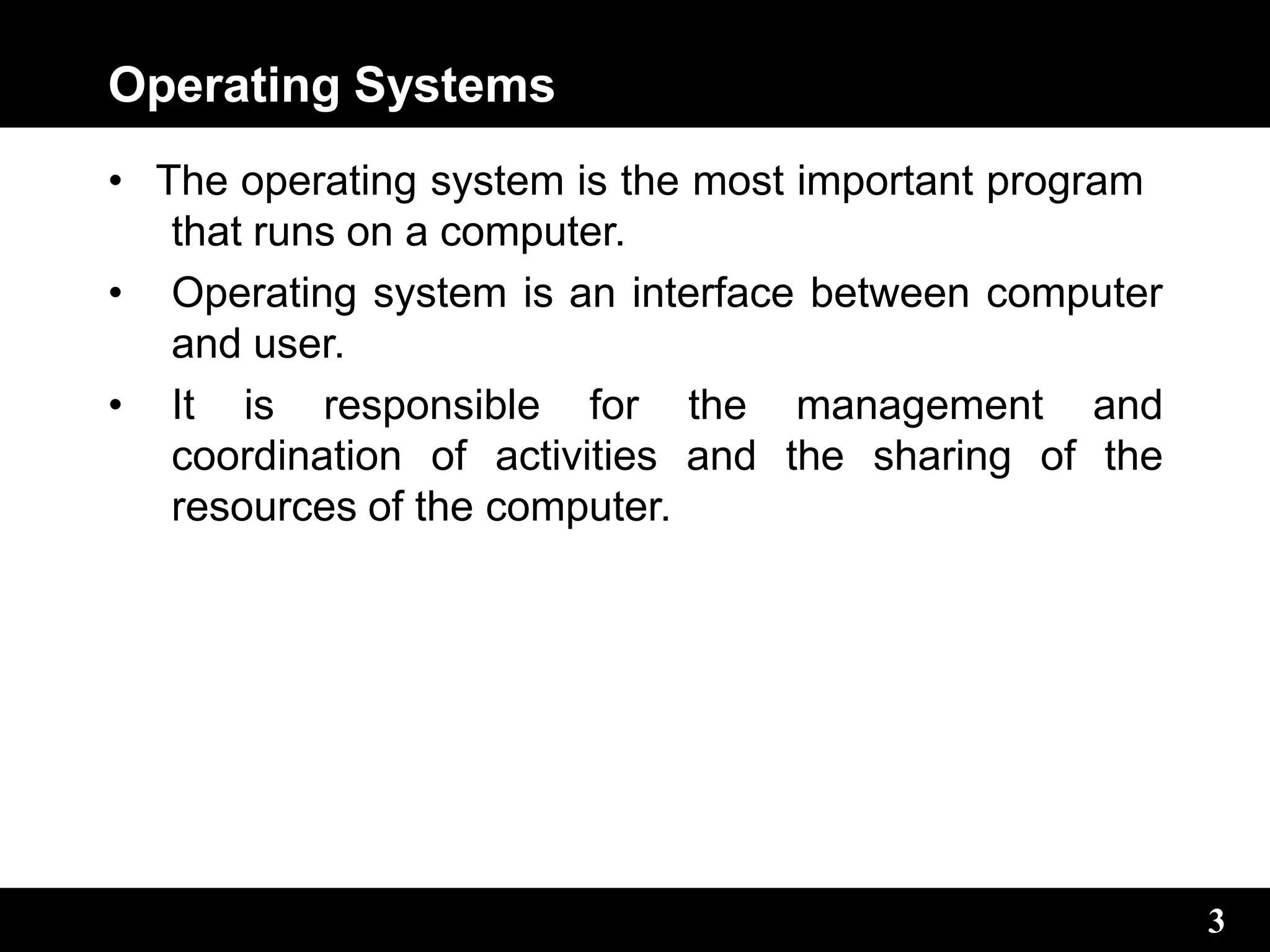 Operating Systemspptx Operating Systems Computer Software And Applications