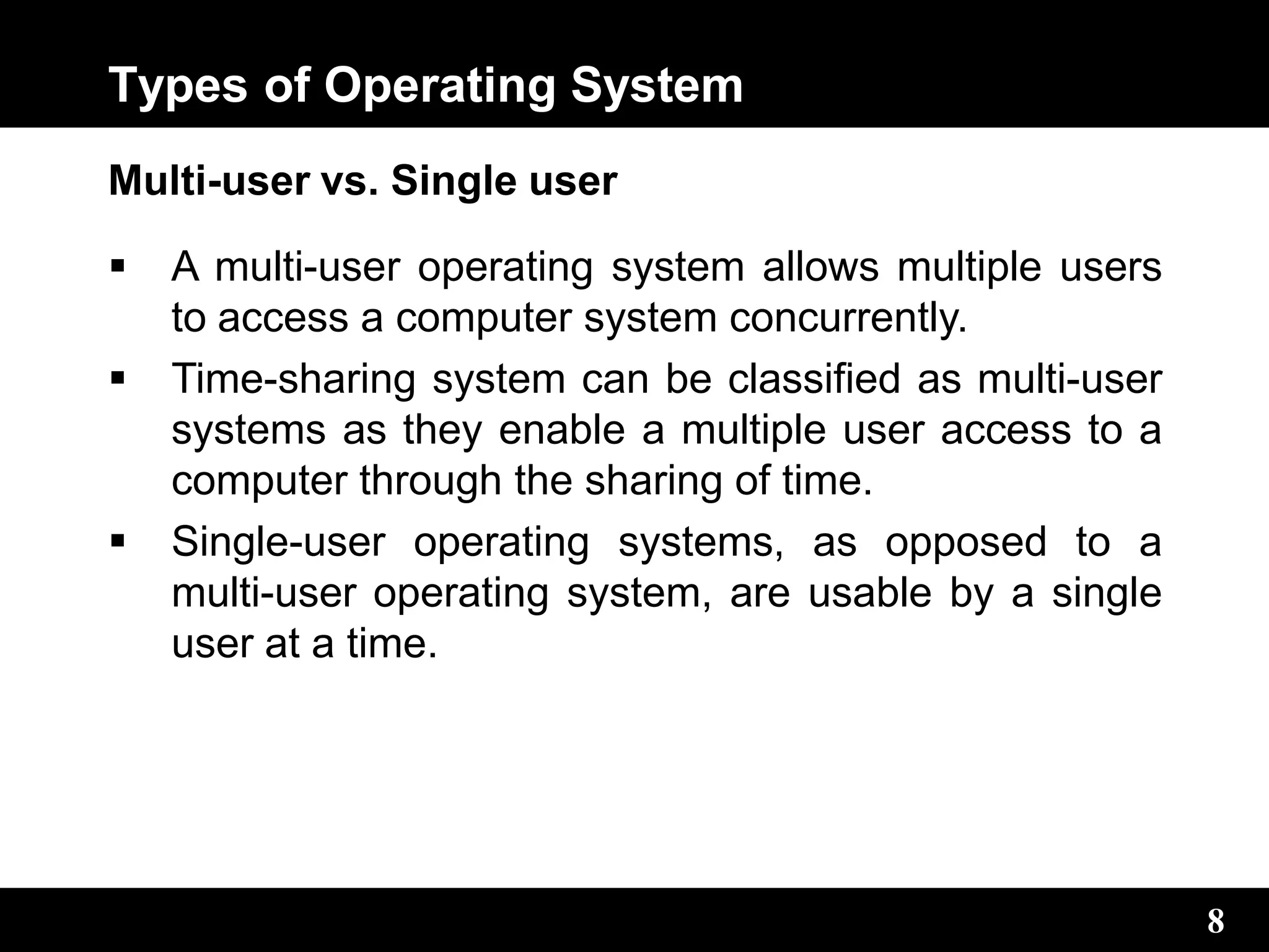 Operating Systemspptx Operating Systems Computer Software And Applications