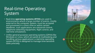 Operating Systems PPTX for explaining perating system | PPT