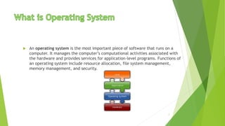 Types Of Operating system | PPTX | Operating Systems | Computer ...