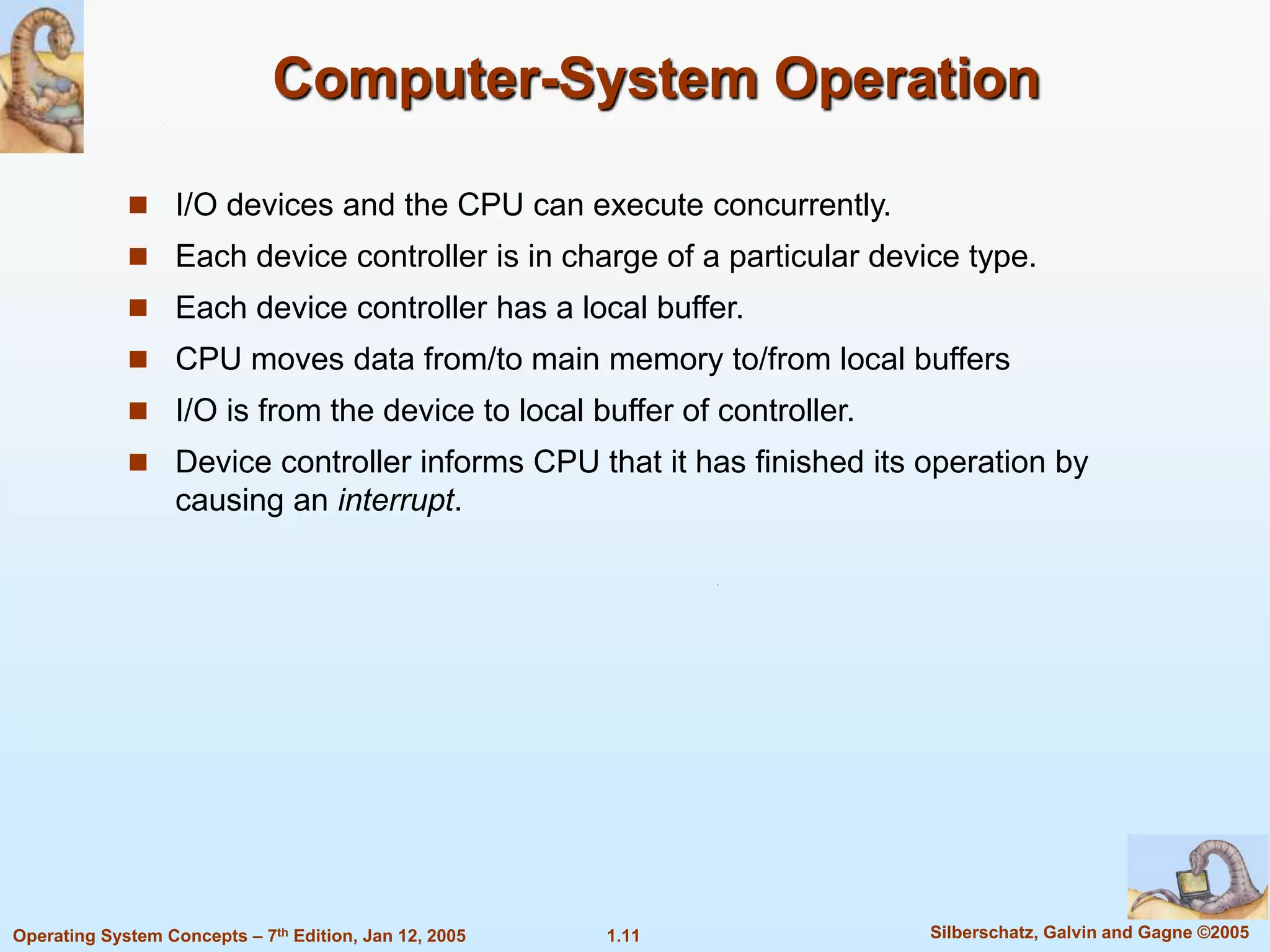 Operating Systems Galvin Ch1 Ppt Operating Systems Computer Software And Applications