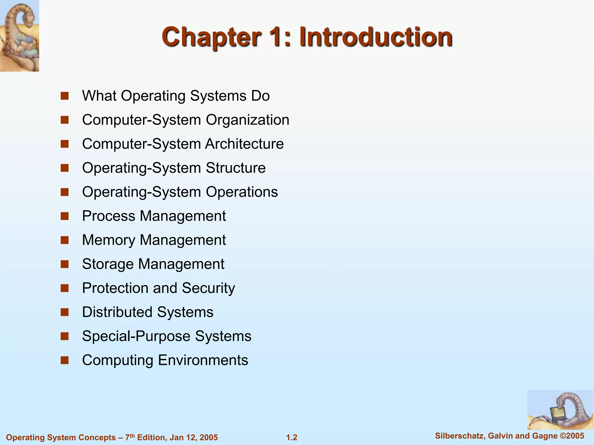 Operating Systems Galvin Ch1 Ppt Operating Systems Computer