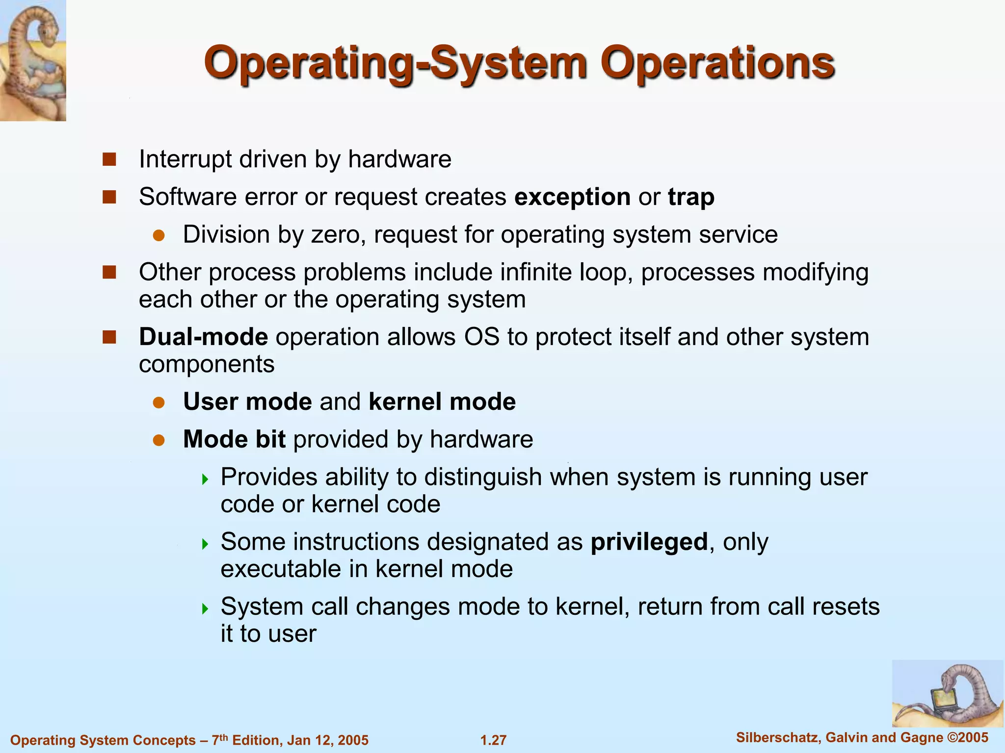 Operating systems galvin-ch1 | PPT