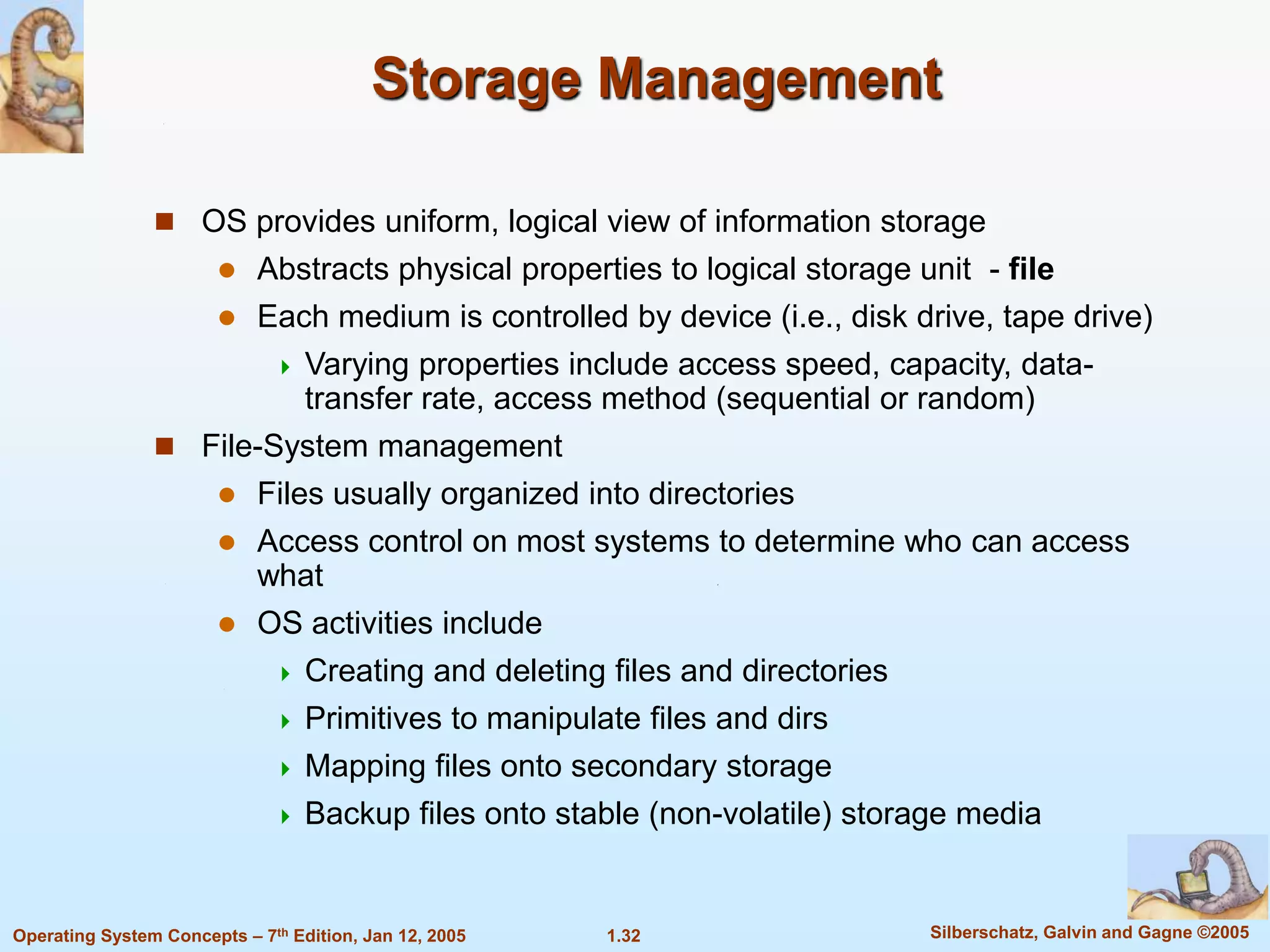 Operating systems galvin-ch1 | PPT