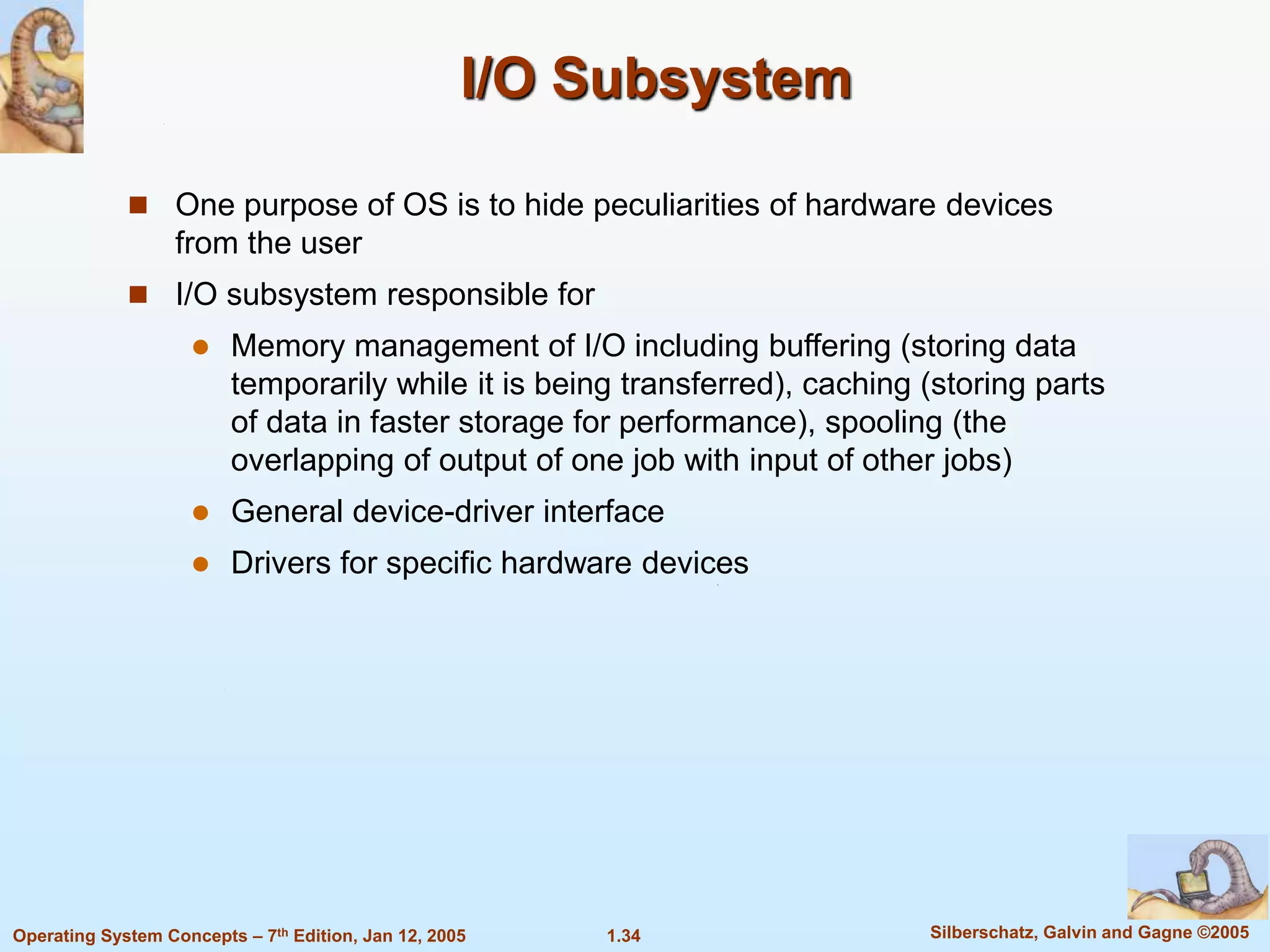 Operating systems galvin-ch1 | PPT