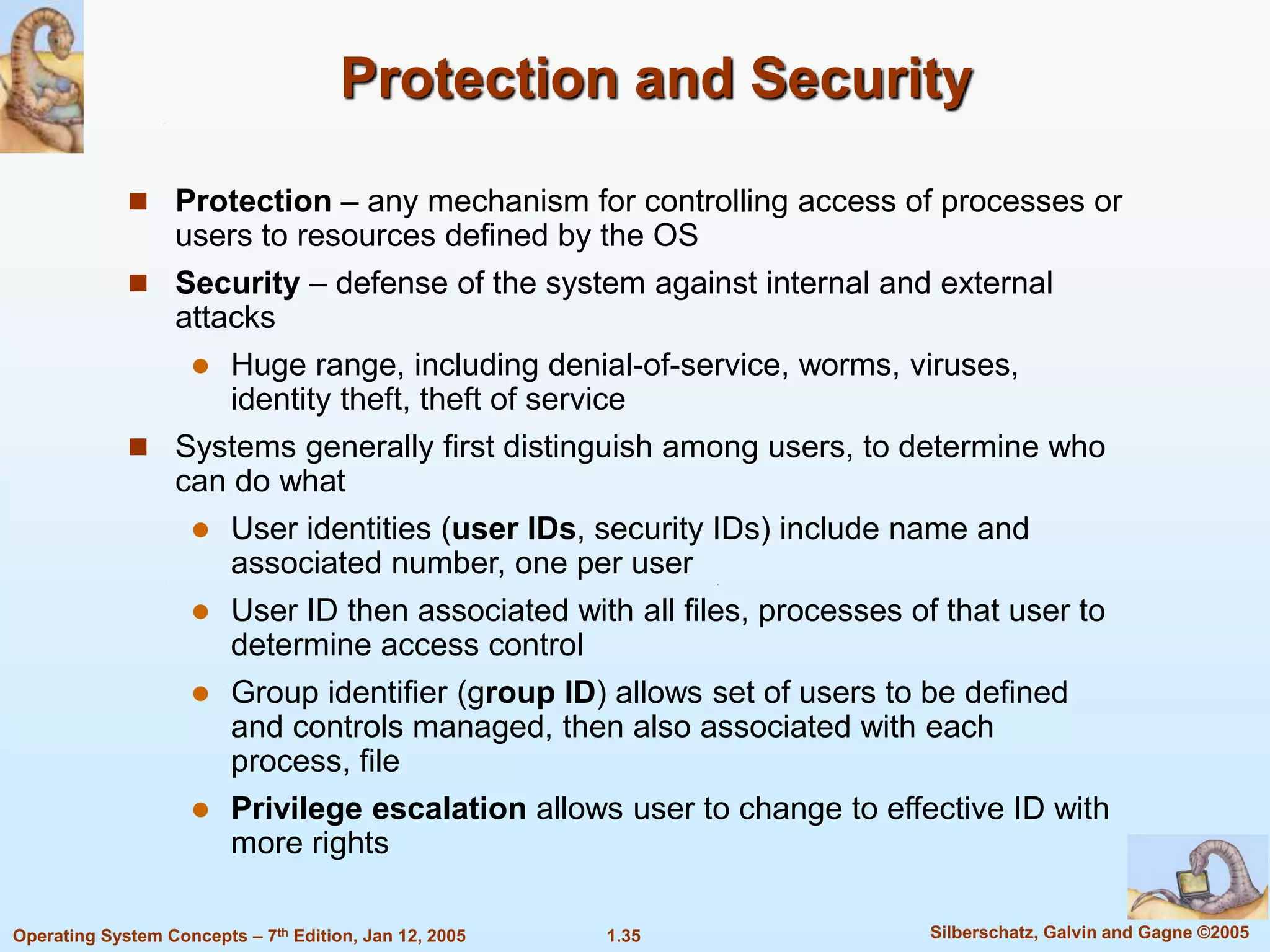 Operating systems galvin-ch1 | PPT