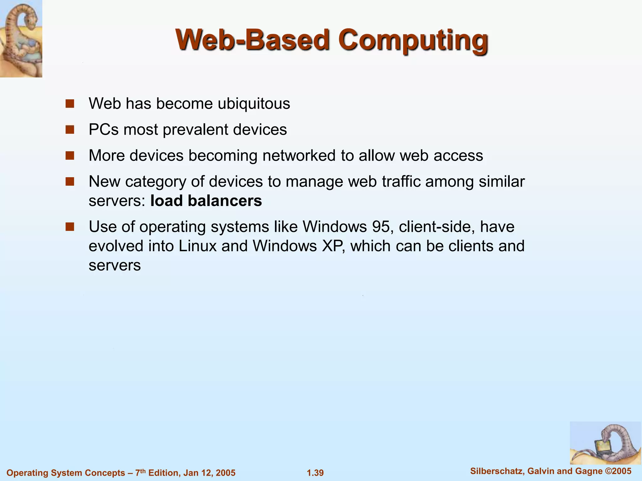 Operating Systems Galvin Ch1 Ppt Operating Systems Computer Software And Applications