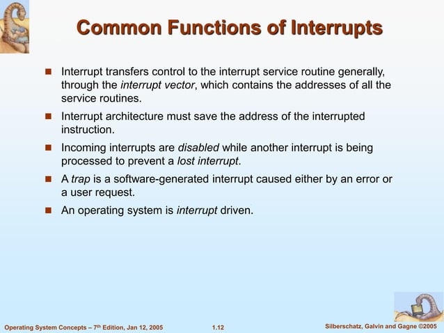 Operating Systems Galvin Ch1 Ppt Operating Systems Computer