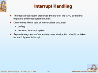 Operating systems galvin-ch1 | PPT