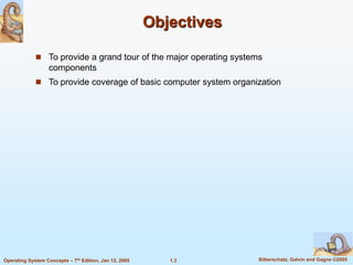 Operating systems galvin-ch1 | PPT
