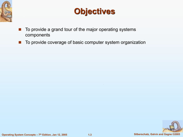Operating Systems Galvin Ch1 Ppt Operating Systems Computer