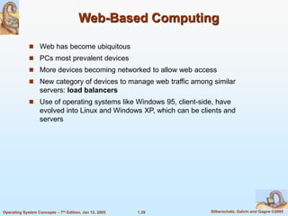 Operating systems galvin-ch1 | PPT