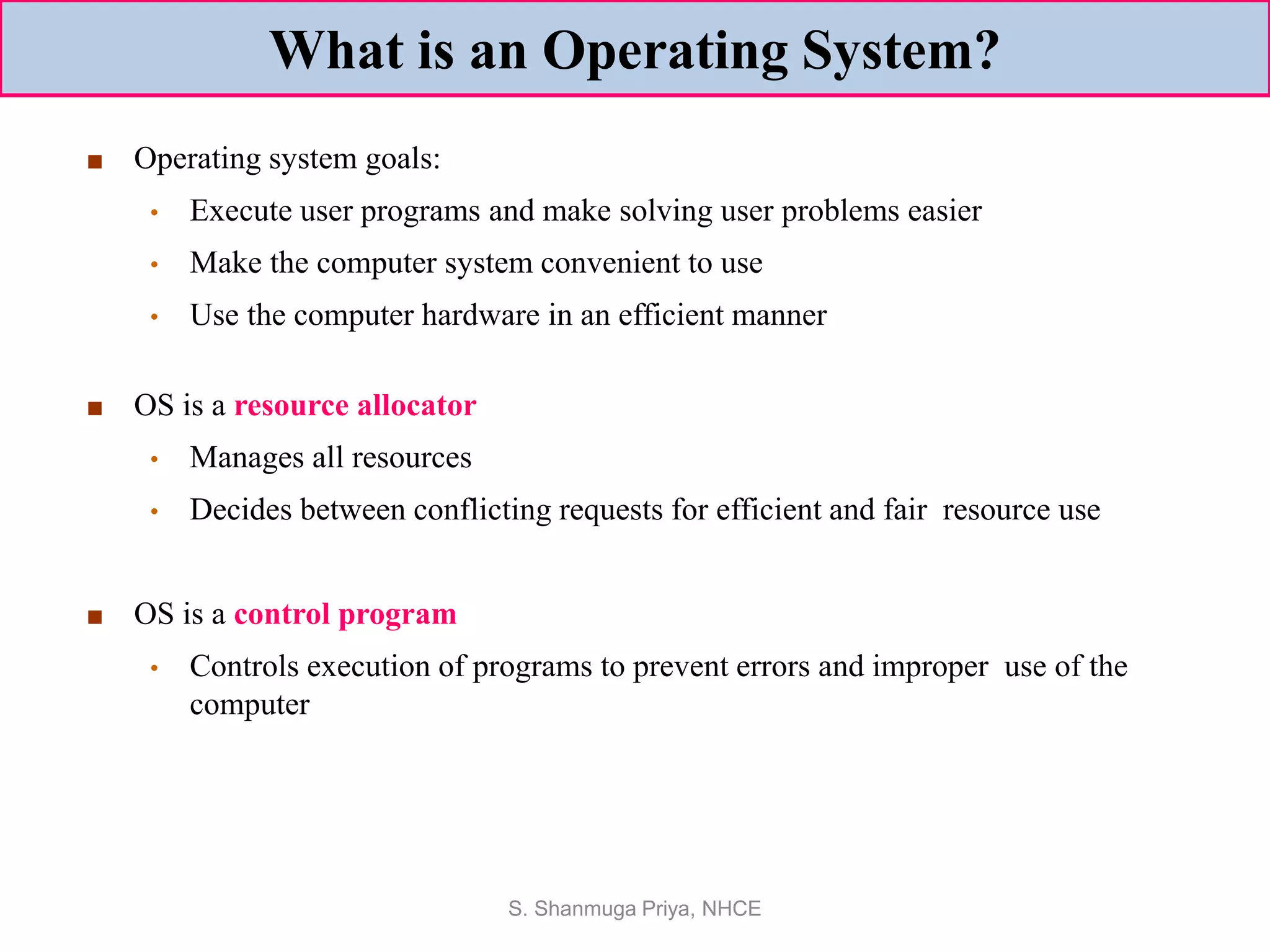 OPERATING SYSTEMS - INTRODUCTION | PPT