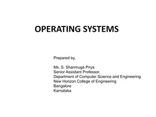 OPERATING SYSTEMS - INTRODUCTION | PPT