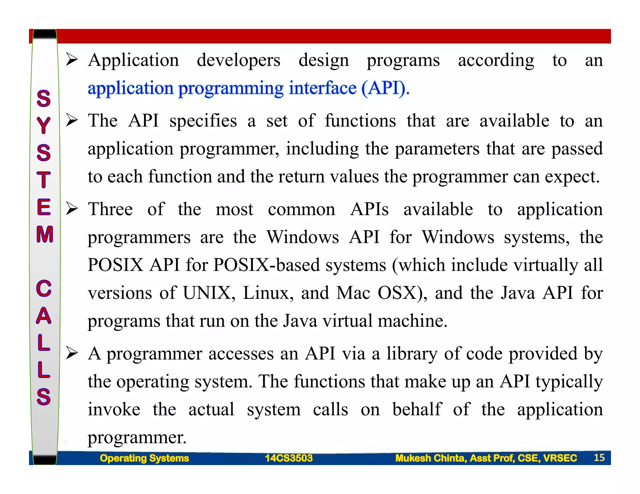 Operating systems system structures | PDF