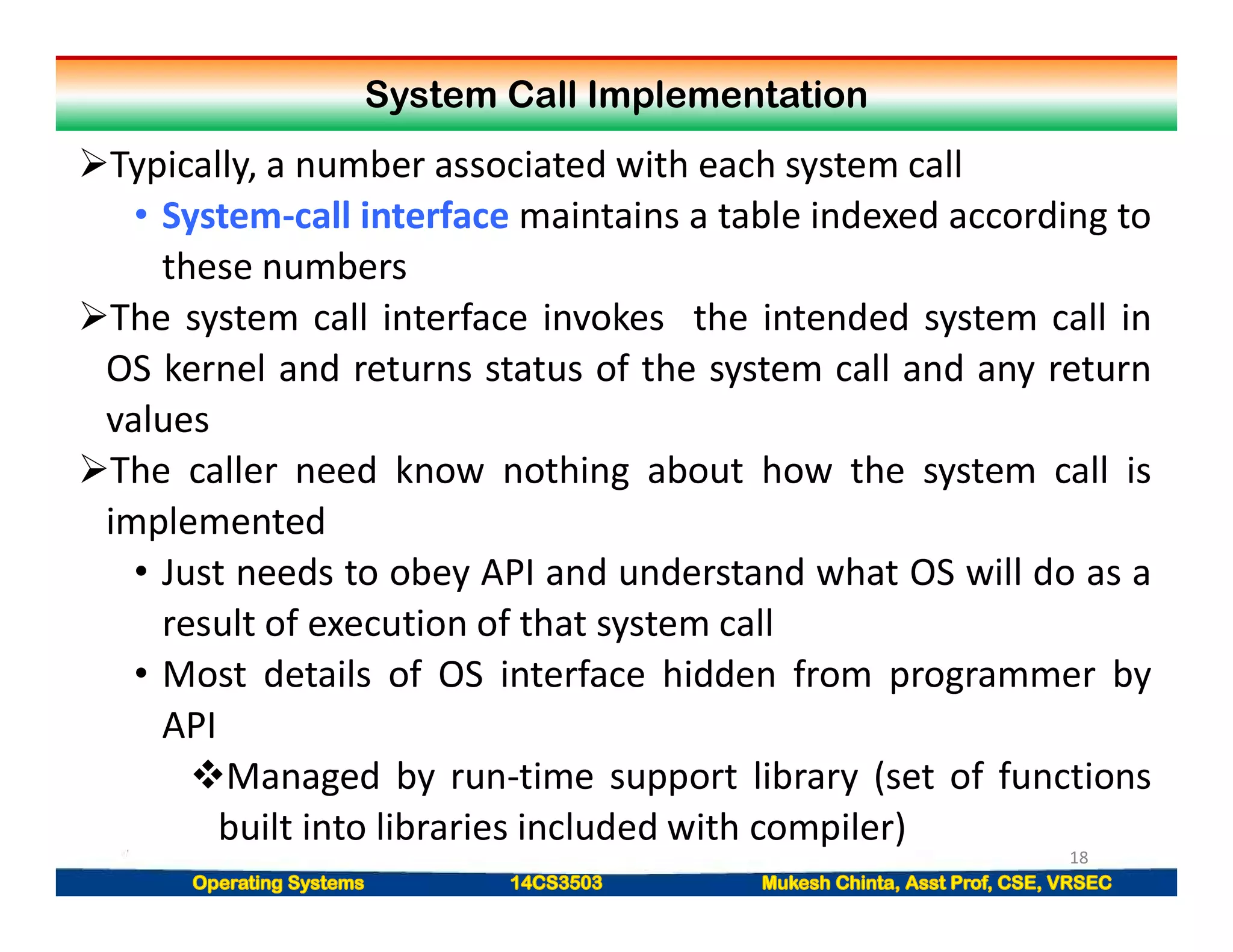 Operating systems system structures | PDF