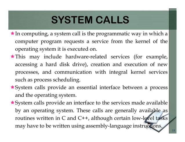 Operating systems system structures | PDF