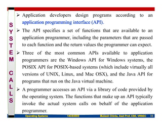 Operating systems system structures | PDF