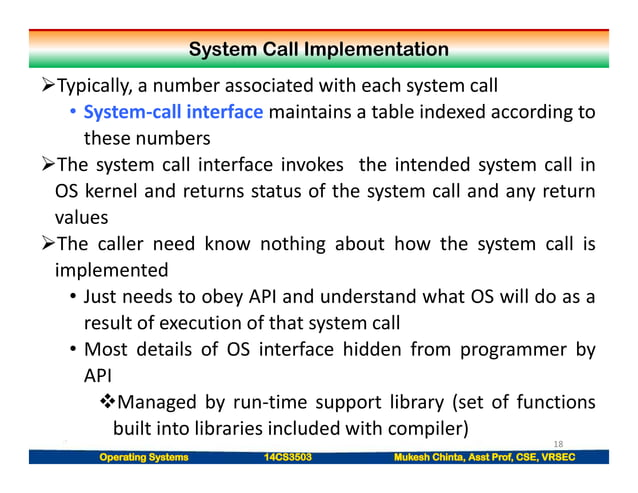Operating systems system structures | PDF