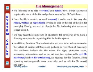 Operating systems system structures | PDF