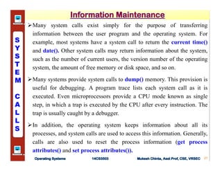 Operating systems system structures | PDF