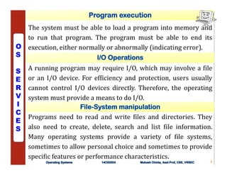 Operating systems system structures | PDF