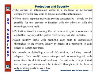 Operating systems system structures | PDF