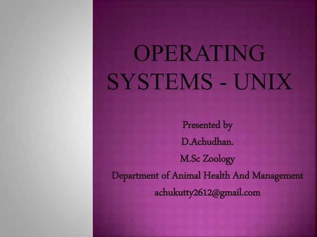 Operating Systems Unix Pptx Operating Systems Computer Software