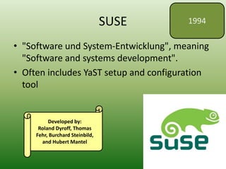Operating Systems: Versions of Linux | PPT