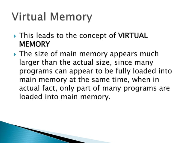 Operating Systems - Virtual Memory | PPT