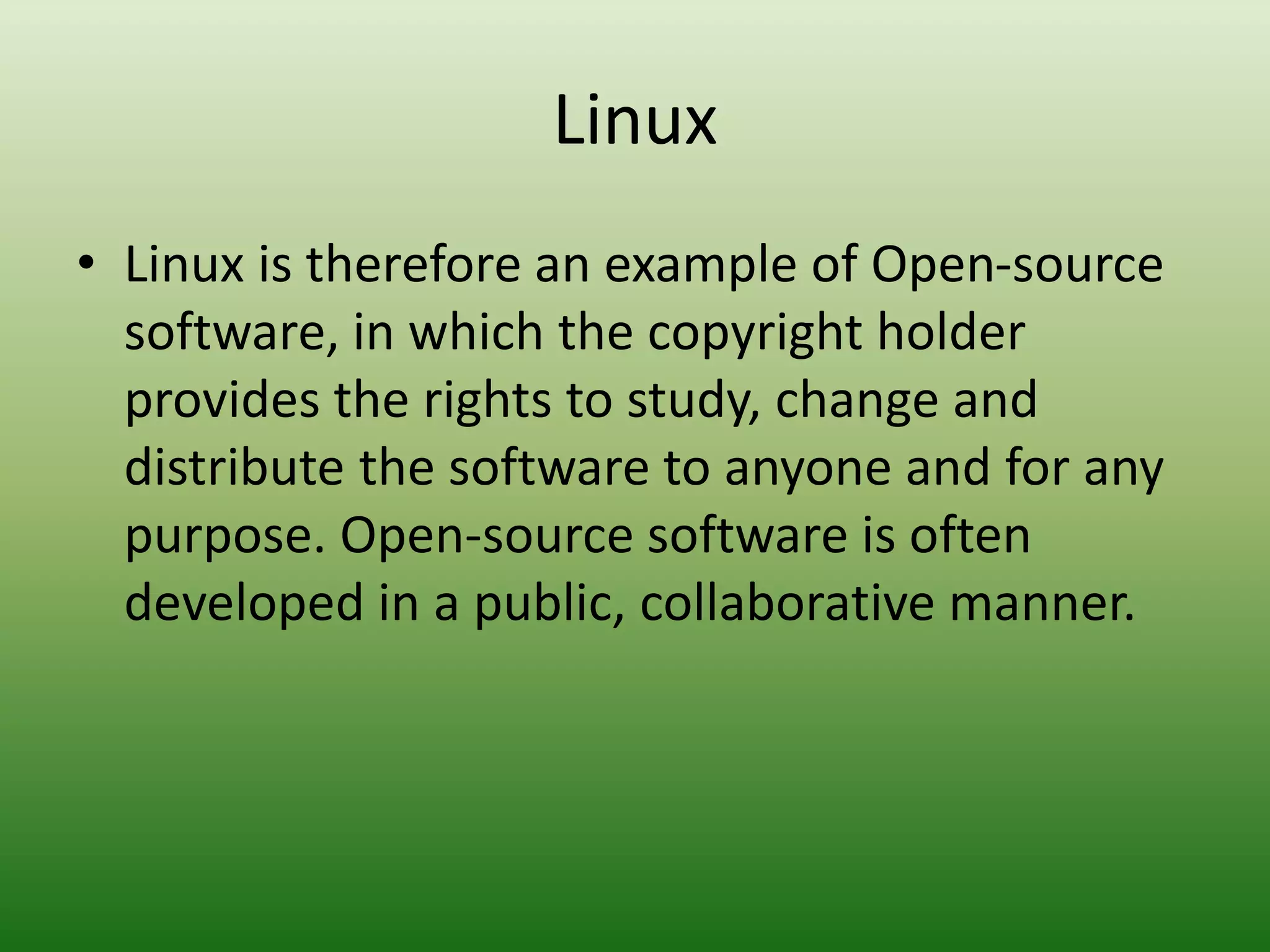 Operating Systems: A History of Linux | PPTX