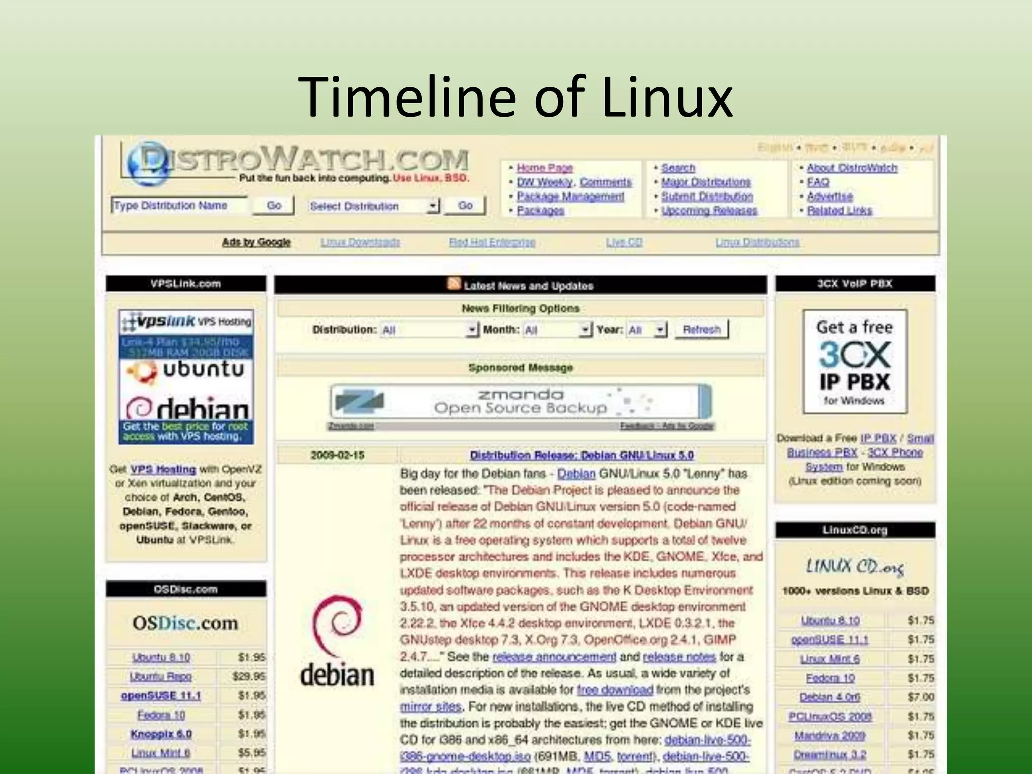 Operating Systems: A History of Linux | PPTX