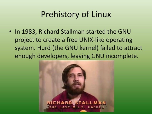 Operating Systems: A History of Linux | PPTX | Operating Systems | Computer Software and ...