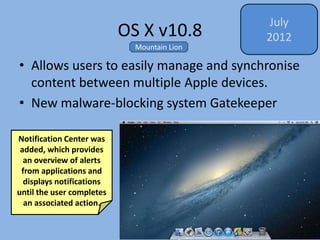 A History of Mac OS | PPTX