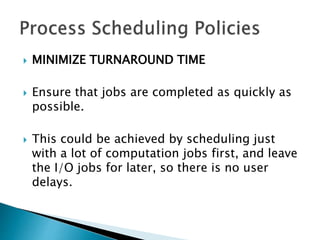 Operating Systems: Process Scheduling | PPTX