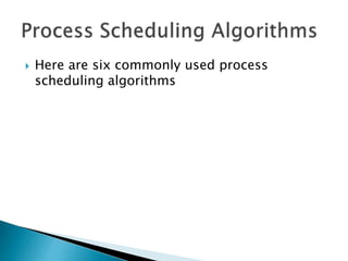 Operating Systems: Process Scheduling | PPT