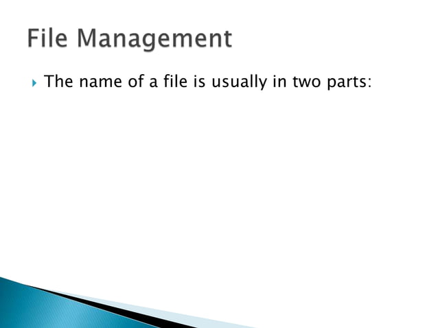 Operating Systems: File Management | PPTX