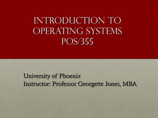 Operating systems 101 | PPT | Free Download