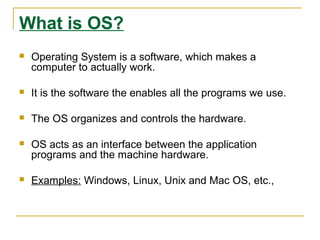 Operating systems By Awais | PPT | Operating Systems | Computer ...