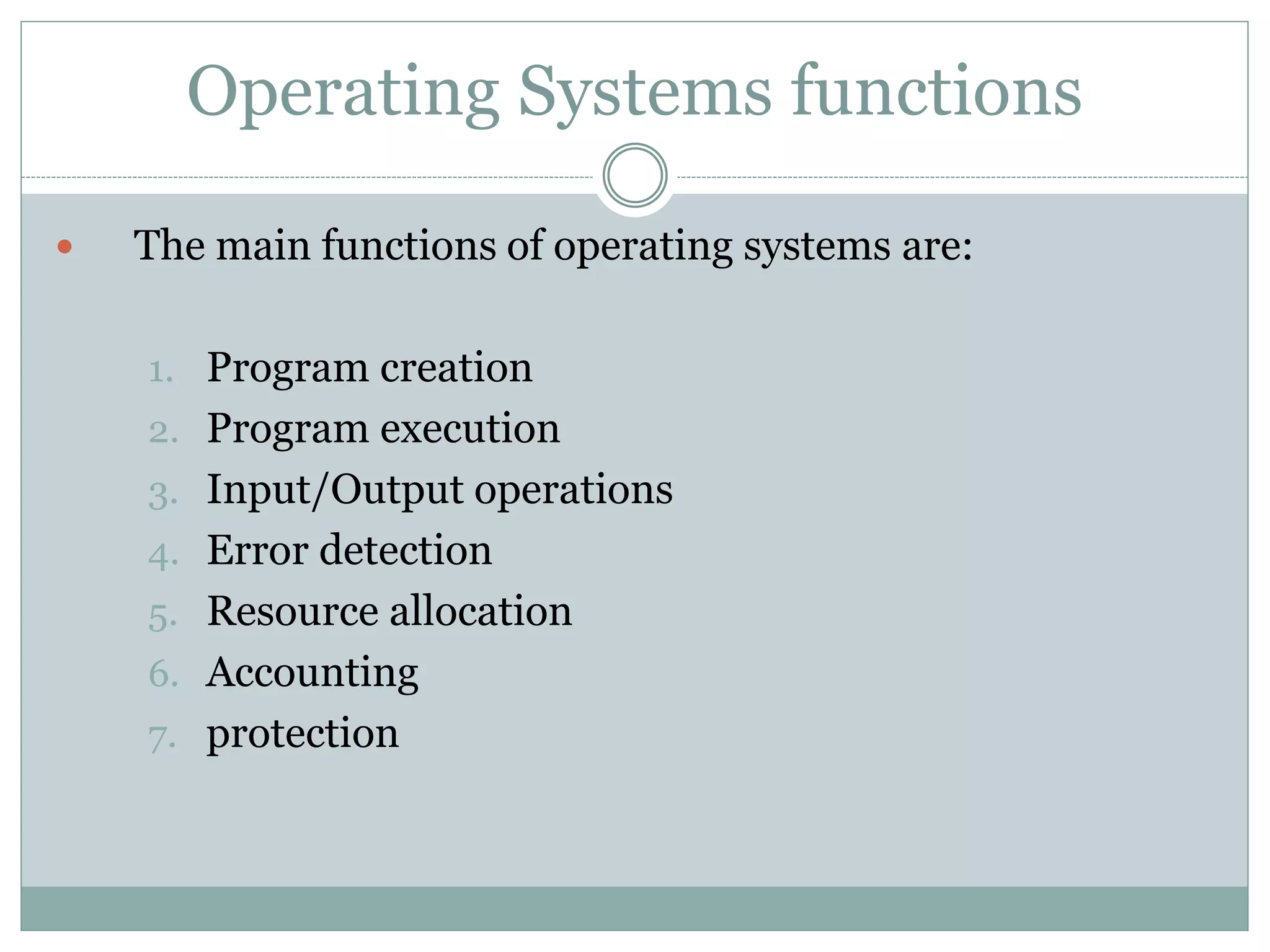 Operating systems | PPT