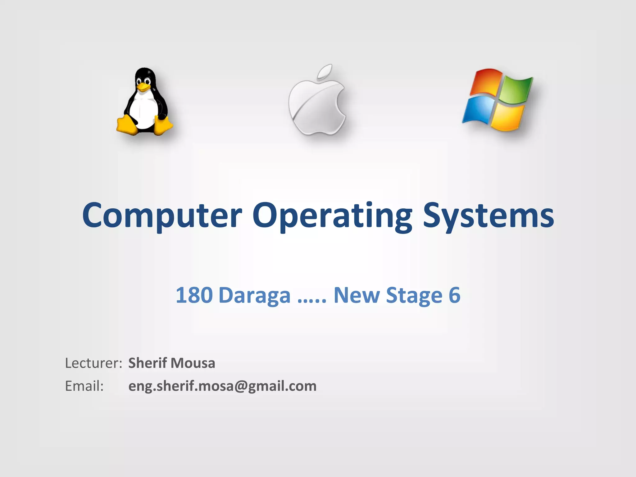 Operating systems Basics | PDF