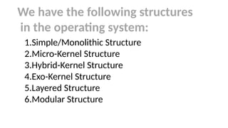 notes on operating systems OPERATING SYSTEMS 2.pptx