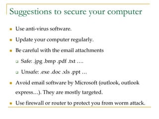 Operating systems and computer security | PPT
