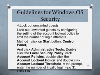 Operating system security | PPTX