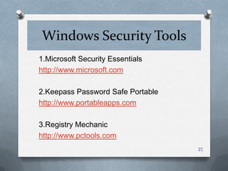 Operating system security | PPTX